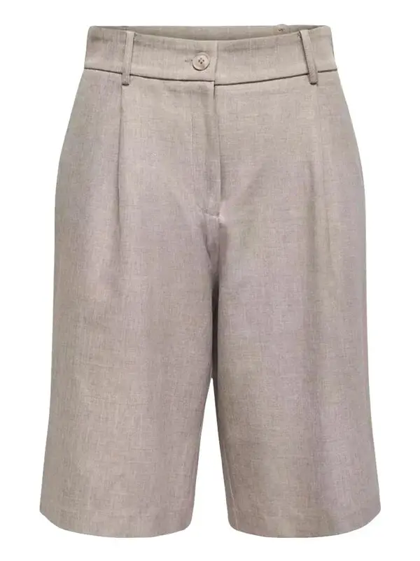 Only Onllinda Pleated Bermuda Shorts - Grey
