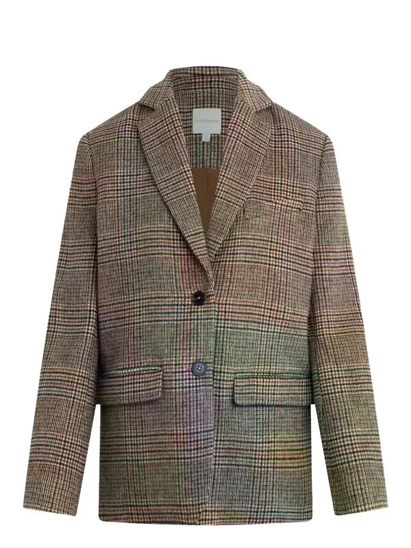 FAVORITE DAUGHTER Dean Glen Check Blazer - Brown