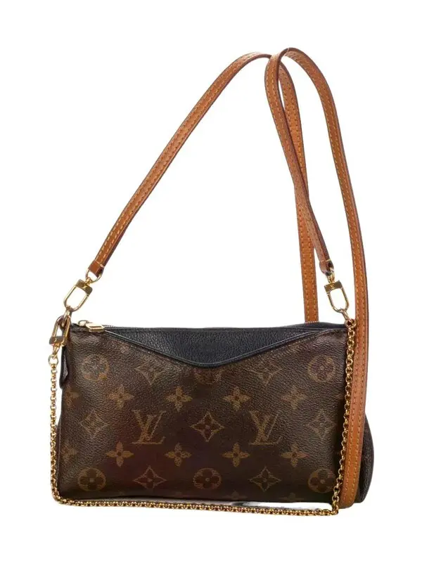 LOUIS VUITTON Pallas Monogram Zip-fastening Clutch Bag - Brown