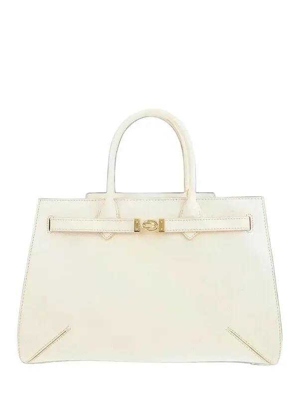 Tyler Ellis Winnie 34 Leather Tote Bag - White