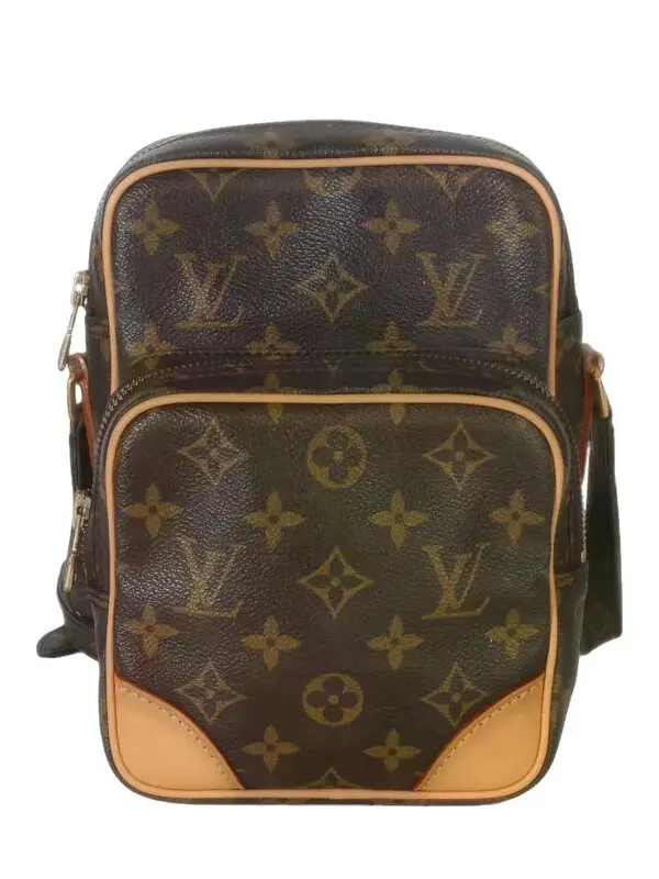 LOUIS VUITTON 1990 Amazone Monogram Canvas Shoulder Bag - Brown