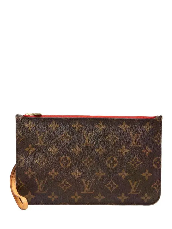 LOUIS VUITTON 2019 Monogram Neverfull Mm Pouch - Brown