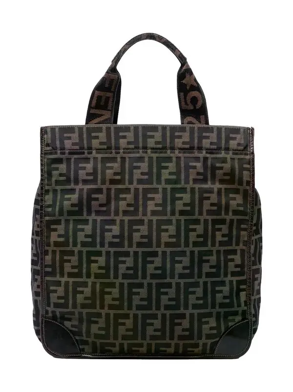 Fendi 2000-2010 Zucca Canvas Foldable Tote Bag - Brown