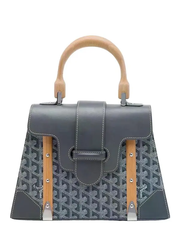 Goyard 2016 Goyardine Saigon Structured Pm Satchel - Grey