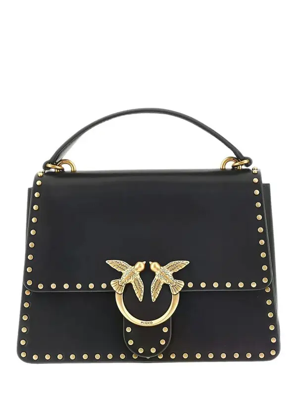 Pinko Medium Love Stud-embellished Tote Bag - Black