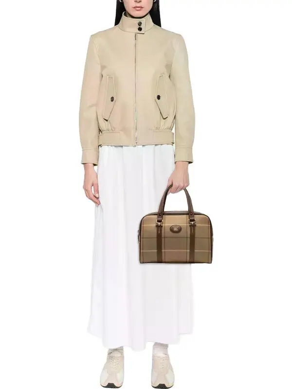 Burberry 20th Century Vintage Check Canvas Handbag - Brown