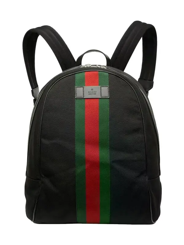 Gucci 2016-2026 Techno Canvas Web Backpack - Black