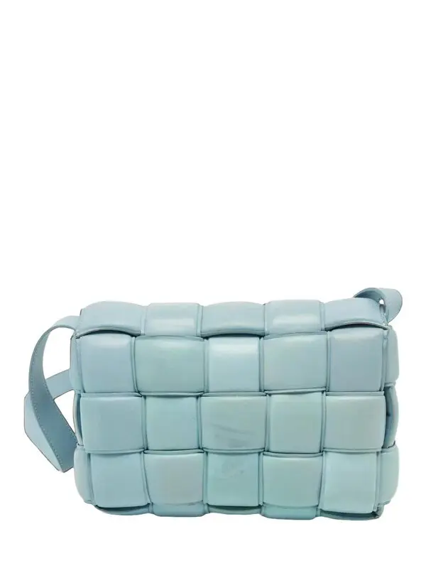 Bottega Veneta Cassette Padded Leather Shoulder Bag - Blue
