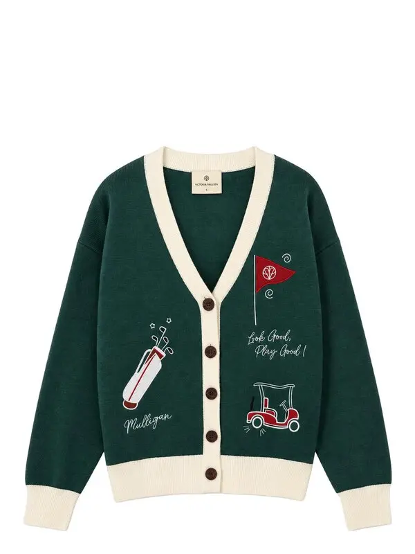 VICTORIA PAULSEN Sophie Oversized Cardigan - Green