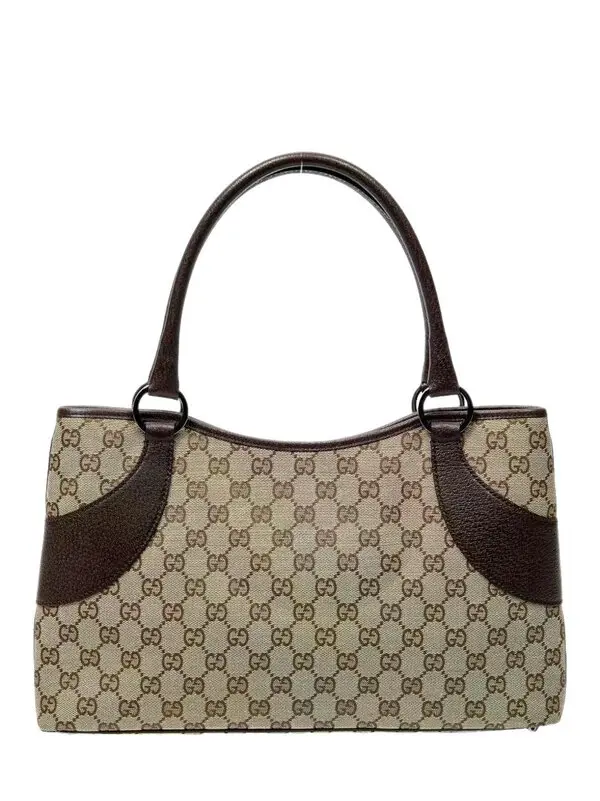 Gucci Gg Monogram Jacquard Handbag - Neutrals