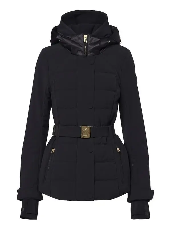 Bogner Elva Hooded Belted Ski Jacket - Black