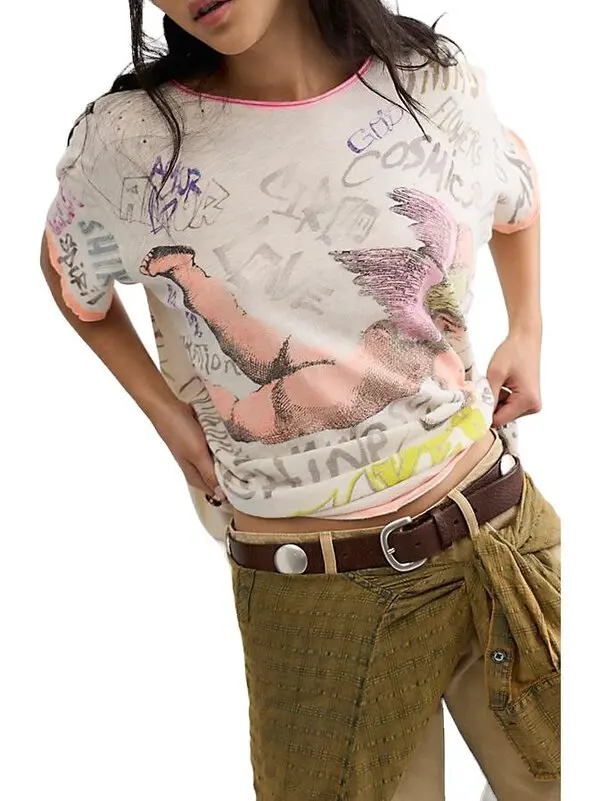 MAGNOLIA PEARL Putti Luminoso Tee At - Yellow Pattern