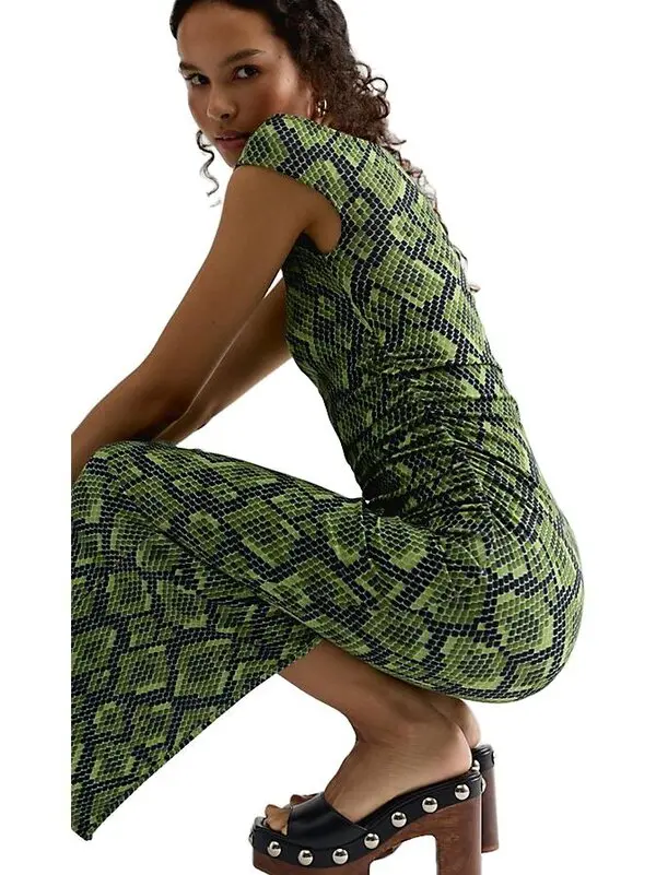 SUMMI SUMMI Rumi Midi Dress At - Viper