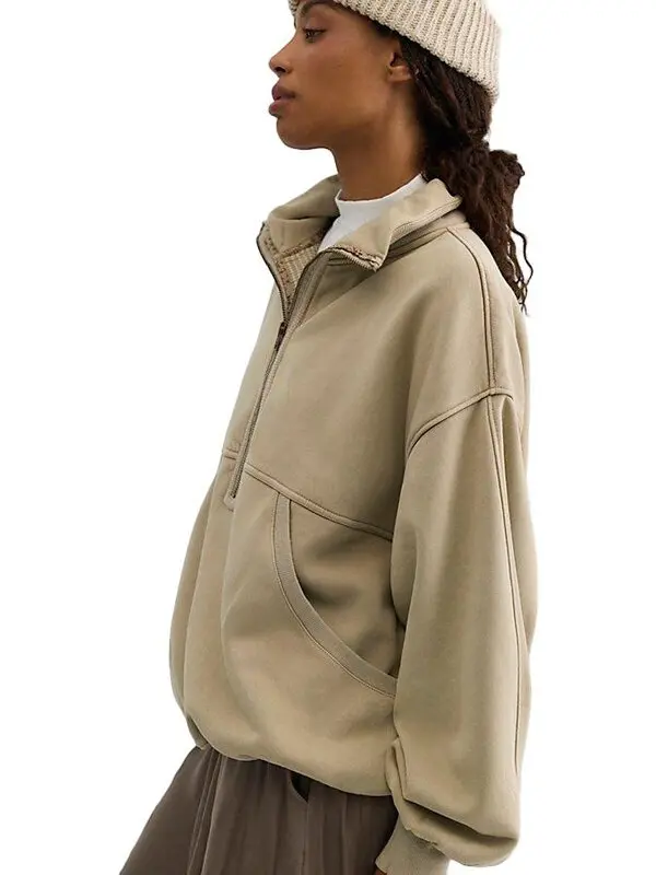 Free People Banks Half-zip Pullover At - Dancing Wind