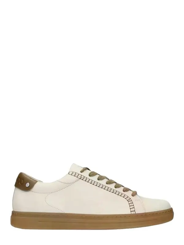JIMMY CHOO Rome Whipstitch-trim Sneakers - Neutrals