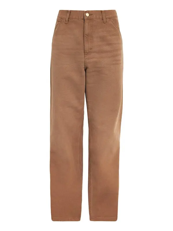 Carhartt Work In Progress Single Knee Straight Jeans - Brown