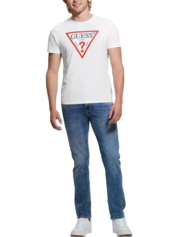 Guess Logo-print Jersey T-shirt - White