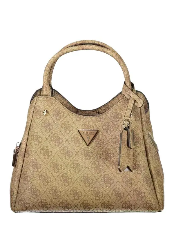 Guess Monogram-print Logo-plaque Tote Bag - Neutrals