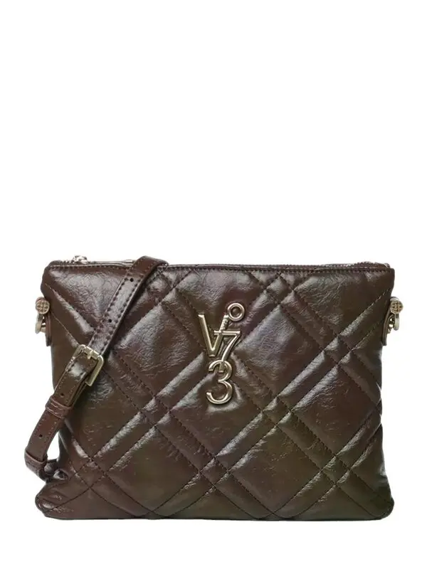 V°73 Diaspro Quilted Logo-plaque Cross Body Bag - Brown