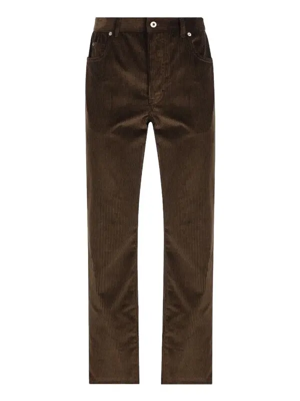 Loewe Cotton Trousers - Brown