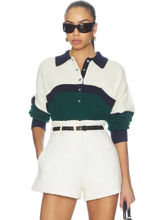 Good American The Oversized Rugby Sweater - Multi
