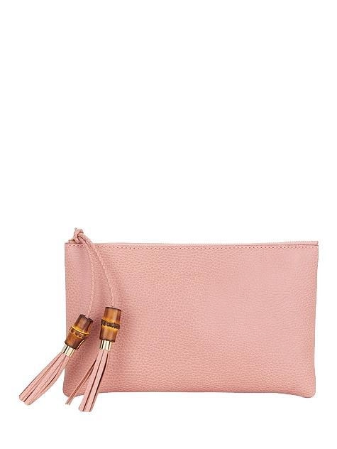 FWRD RENEW Gucci Bamboo Tassel Clutch - Pink