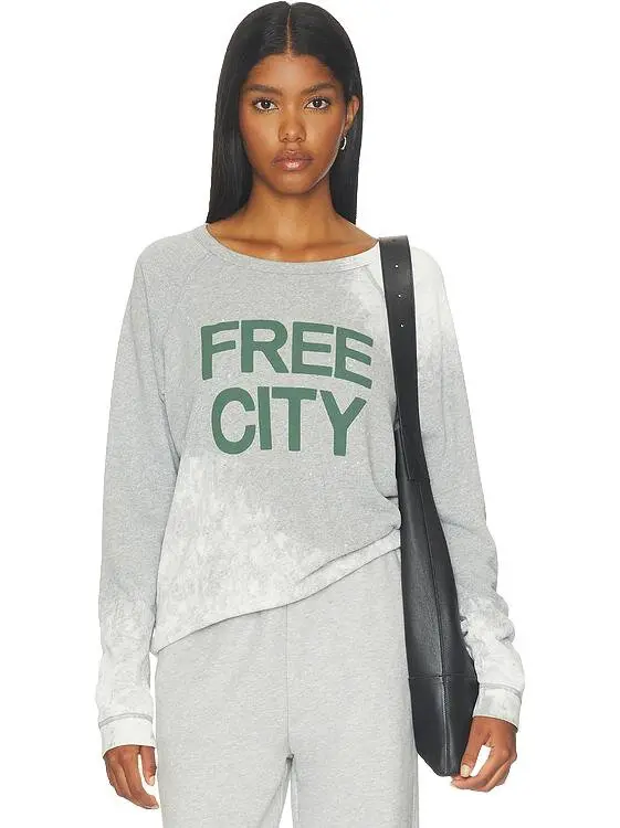 FREECITY Bleachout Sweatshirt - Grey