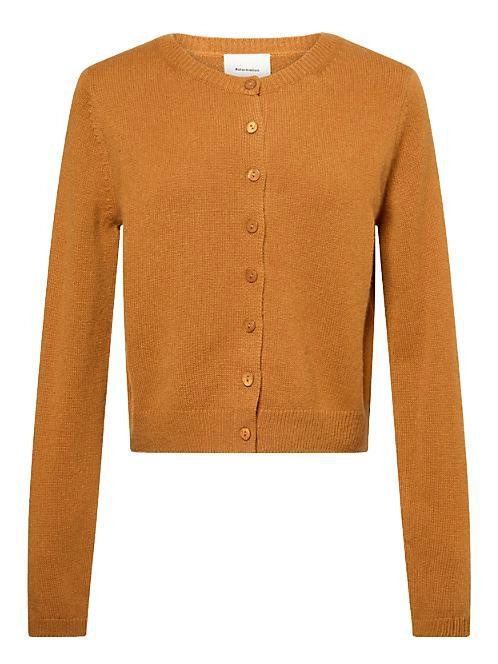 REFORMATION Clara Crew Cashmere Cardigan - Copper