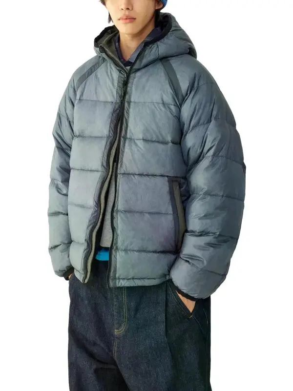 STUDIO TOMBOY Hooded Puffer Jacket - Blue