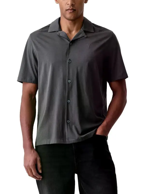 ALLSAINTS Hudson Short-sleeve Shirt - Grey