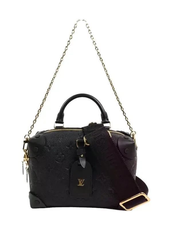LOUIS VUITTON Petite Shoulder Bag - Gold-accented Black
