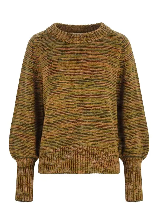 KOMODO Leila Merino Jumper Space Dye - Brown