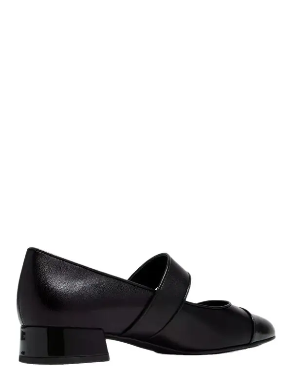 Tory Burch Mary Jane Cap-toe Heeled Pumps - Black
