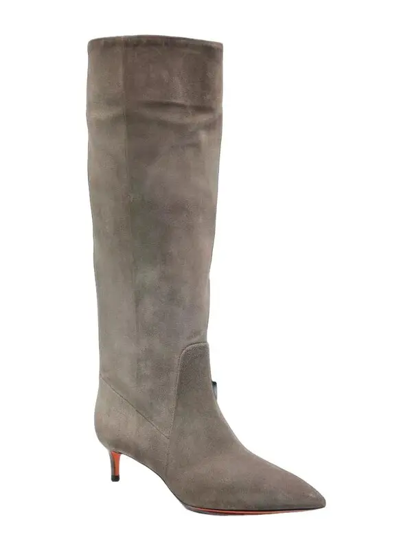 Santoni Viola Suede Boots - Grey