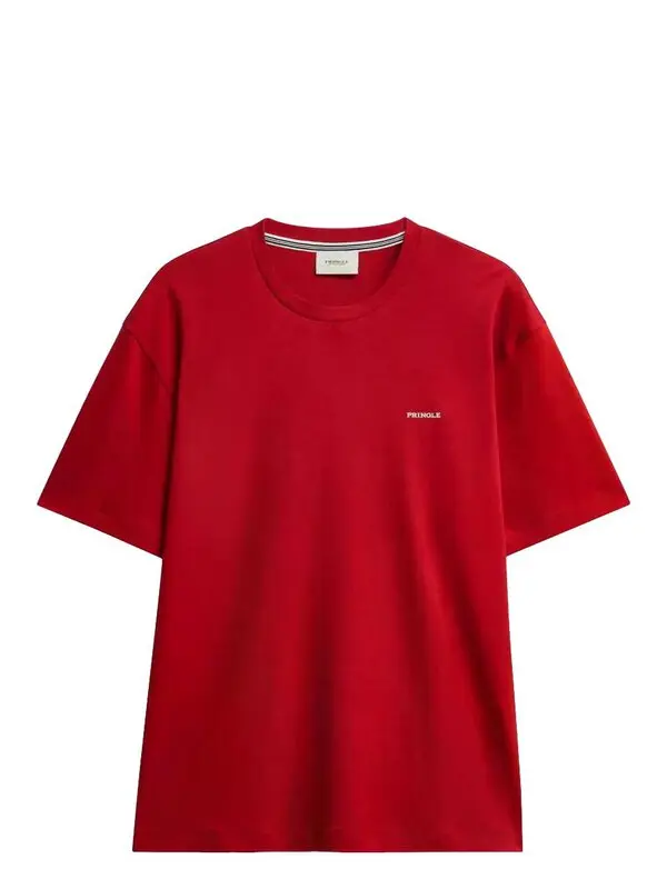Pringle Of Scotland Logo-print Cotton T-shirt - Red