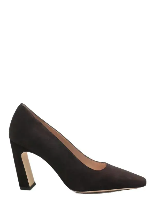 STUART WEITZMAN Stassi Square-toe Pumps - Brown