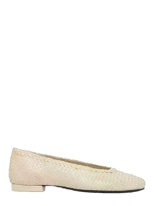 CAREL Cassis Woven Leather Ballet Flats - Neutrals