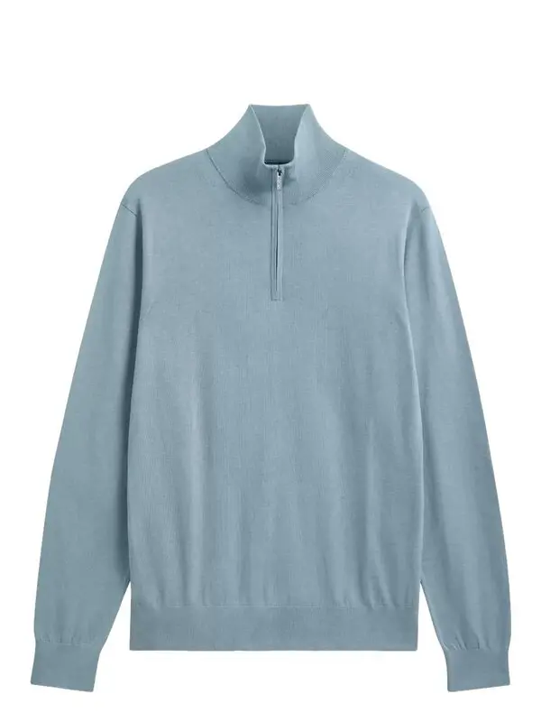 Pringle Of Scotland Quarter-zip Sweater - Blue