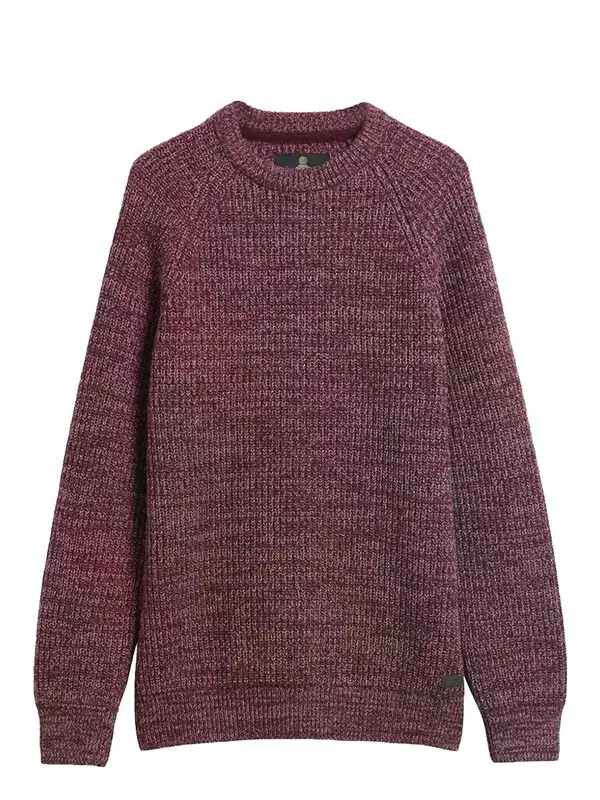 Barbour Chunky-knit Raglan-sleeve Sweater - Red