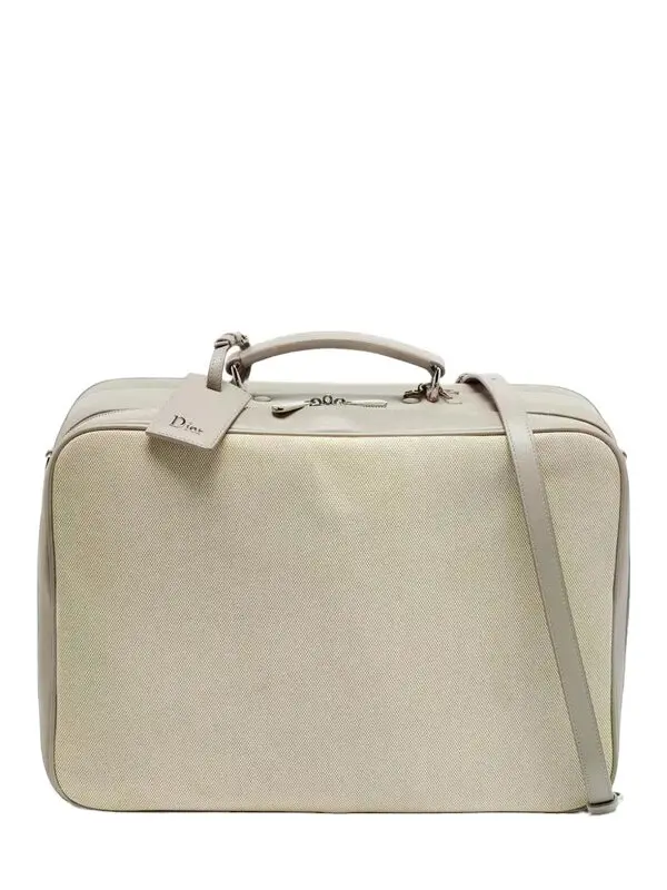 Dior 2017 Leather-trim Suitcase - Neutrals