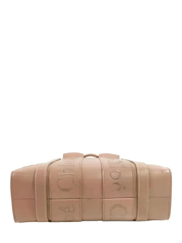 Chloé Small Woody Leather Tote Bag - Pink