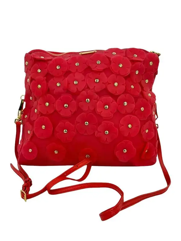 Burberry 2010s The Petal Crossbody Bag - Red