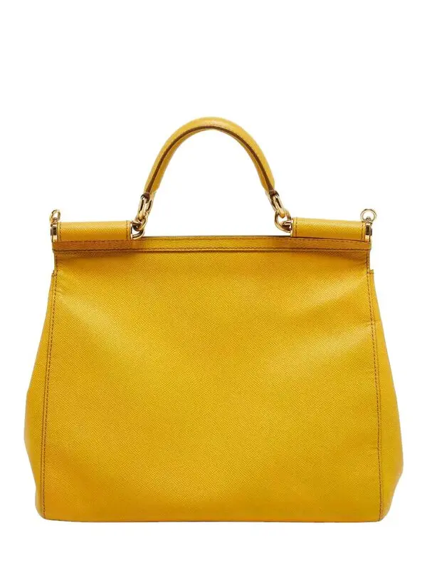 Dolce & Gabbana Large Miss Sicily Tote Bag - Yellow