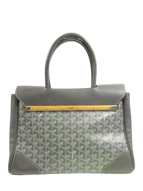 Goyard Saigon Goyardine Logo-print Tote Bag - Grey
