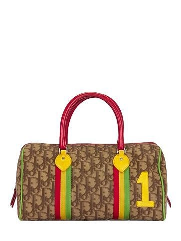 Dior Vintage Trotter Rasta Boston Bag - Brown