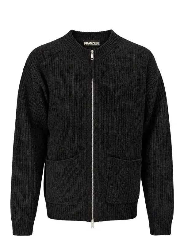 FRANZESE COLLECTION David Beckham Ribbed-knit Jacket - Grey