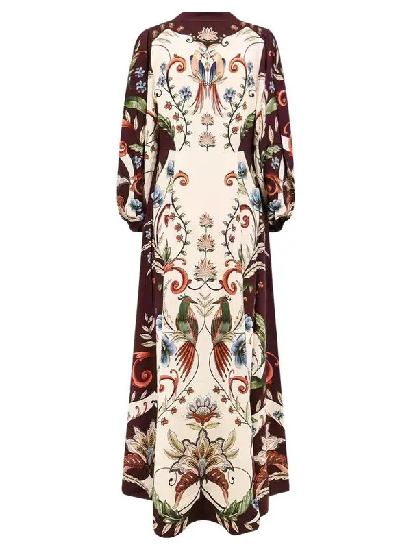 Farm Rio Millena Winter White Maxi Dress - Neutrals