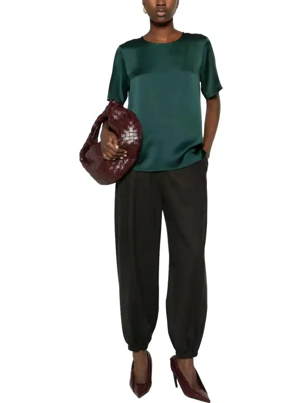 Antonelli Firenze Duchamp Satin-finish Short-sleeve T-shirt - Green