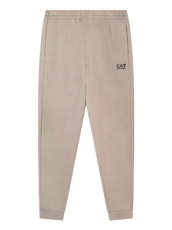 EA7 Logo-print Track Pants - Neutrals