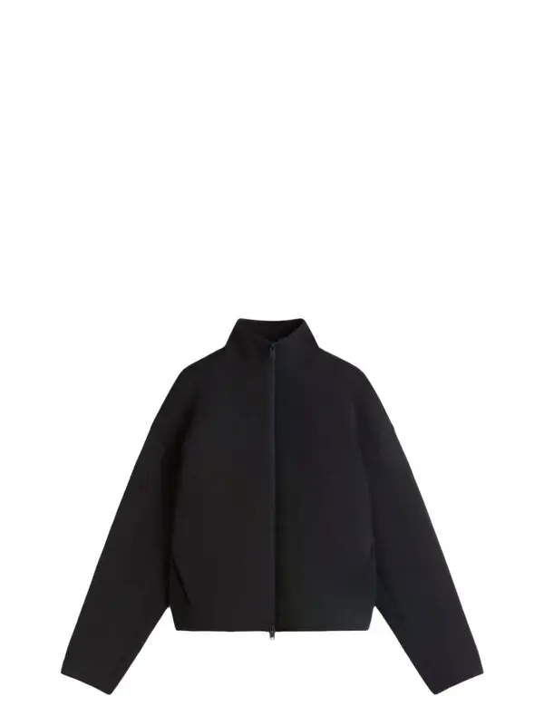 ECOALF Austin Logo-patch Zip-up Sweatshirt - Black